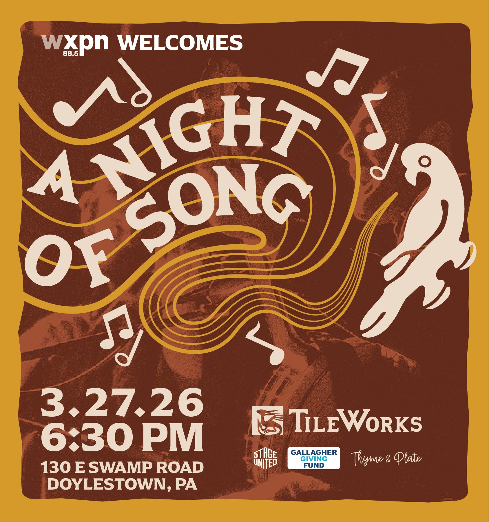 A Night of Song in the Big Room - March 27 – TheTileWorks